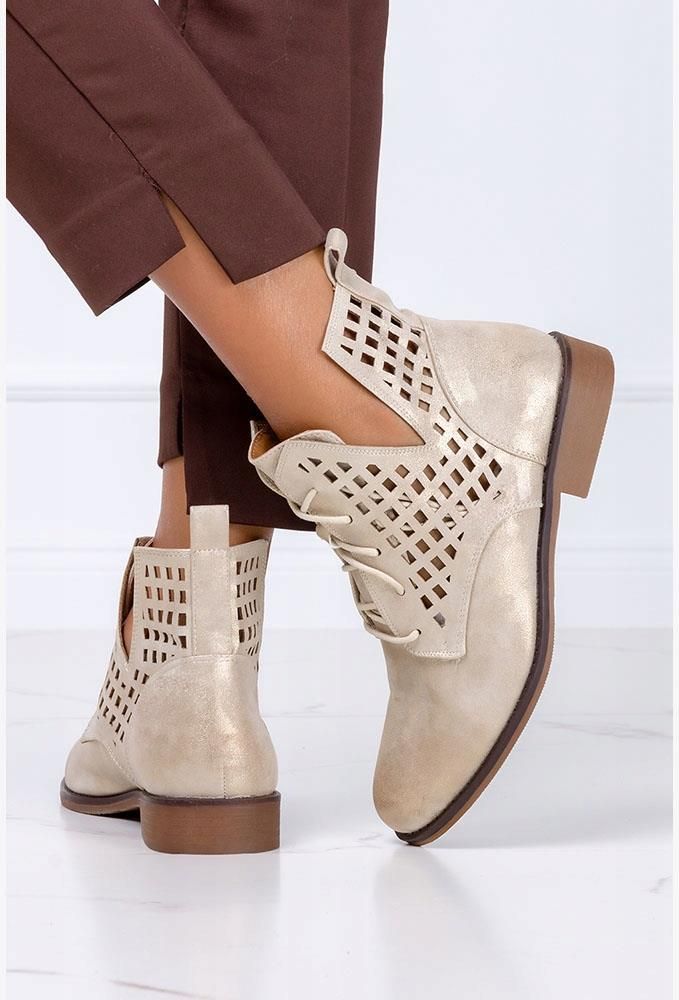 Modne Botki Damskie Buty Ażurowe Na Wiosnę New 38 - Ceny i opinie ...