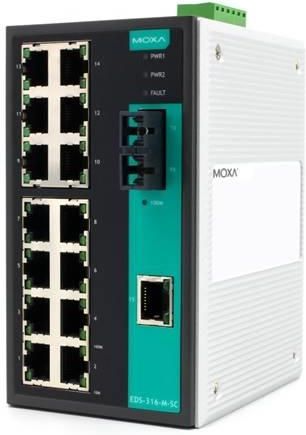 Moxa Switch Niezarządzalny Eds-316-M-Sc-T (MOXAEDS316MSCT) - Opinie i ...