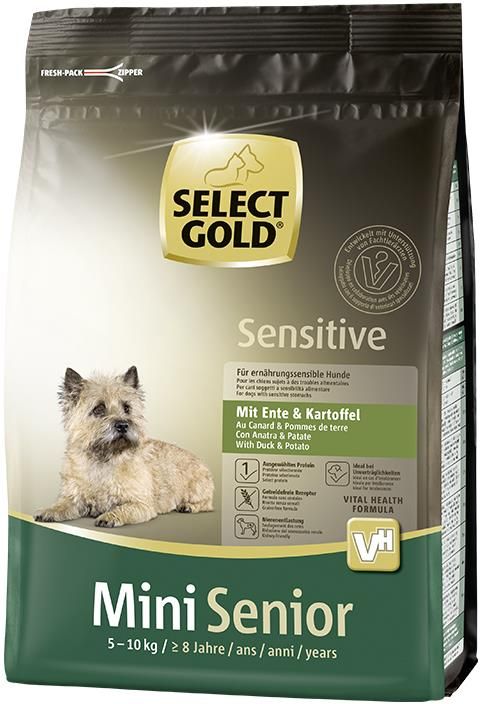 Karma Select Gold Sensitive Senior Mini Kaczka Z Ziemniakami 1Kg - Ceny ...