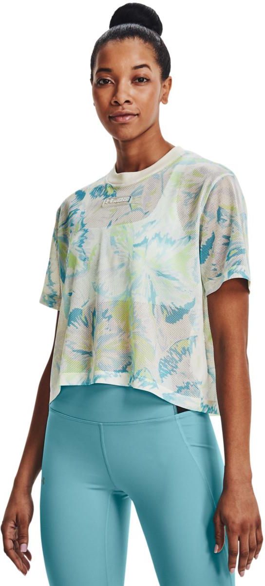Damska koszulka treningowa UNDER ARMOUR Mesh Graphic Tee NE - Ceny i ...
