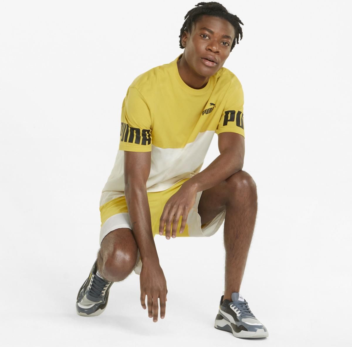 Męski t-shirt z nadrukiem PUMA Power Colorblock Tee - Ceny i opinie ...