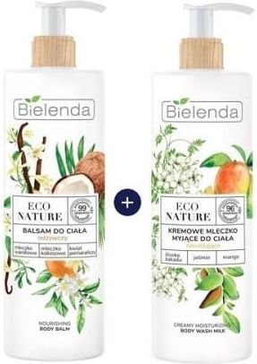 1+1 Bielenda Eco Nature Balsam odżywczy do ciała, 400 ml + Bielenda Eco ...