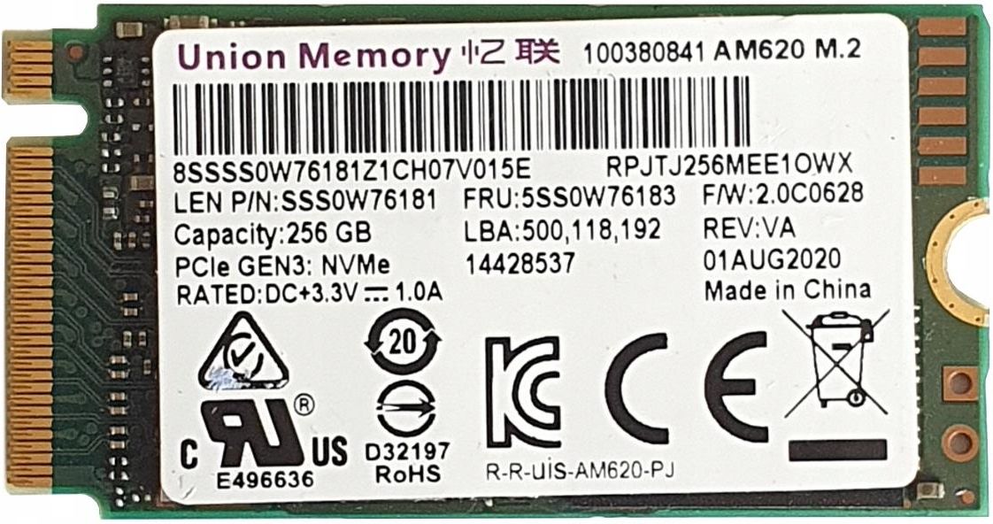 Dysk SSD Union Memory AM620 256GB M.2 - Opinie i ceny na Ceneo.pl