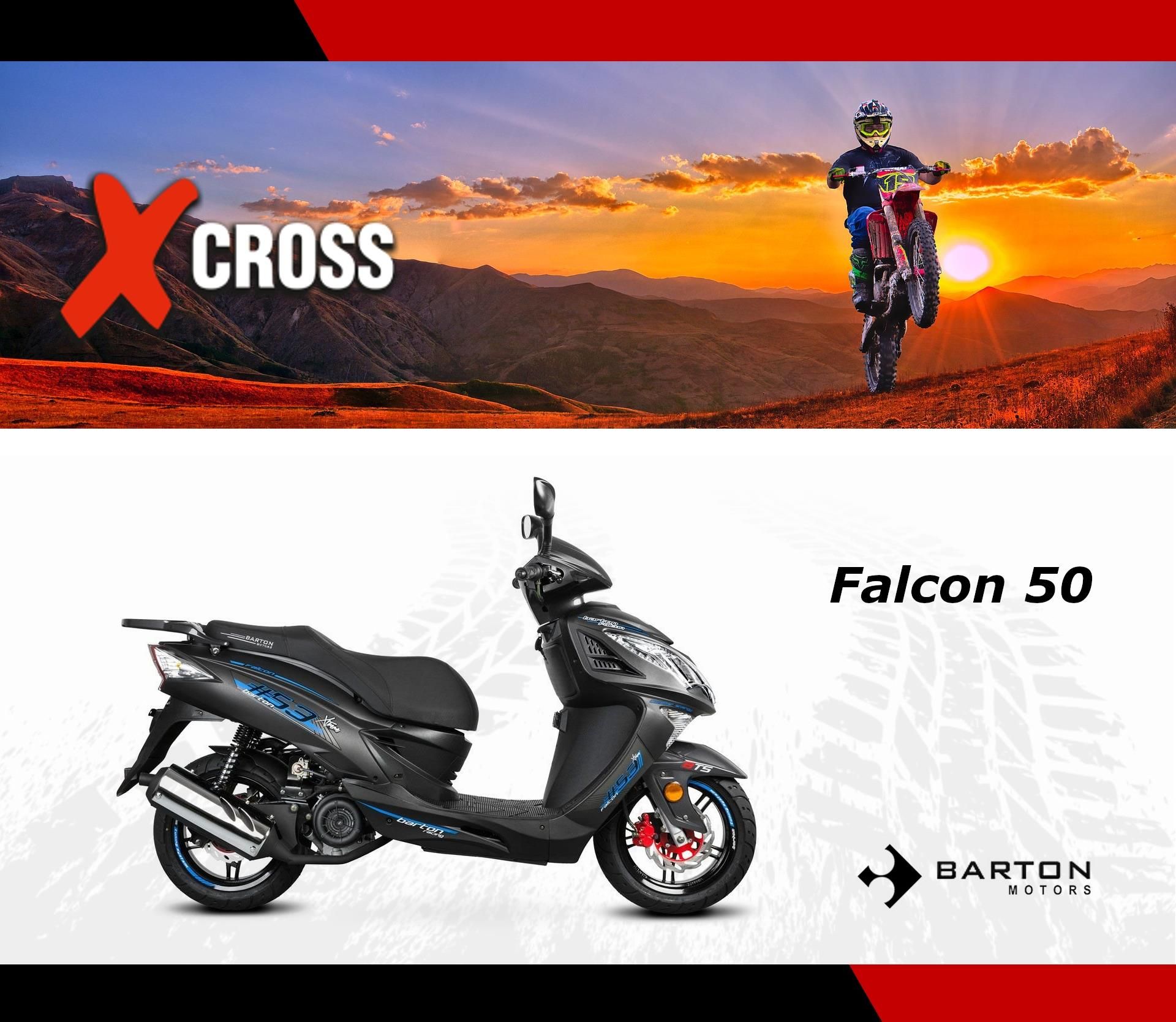 DUŻY SKUTER BARTON FALCON 50 4T RATY DOSTAWA - Opinie i ceny na Ceneo.pl