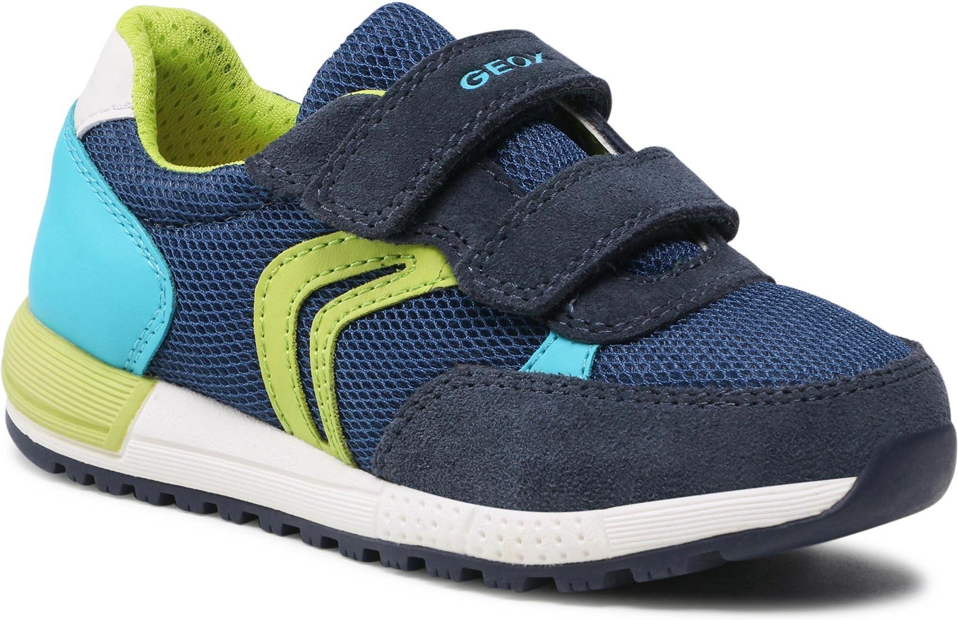 Sneakersy GEOX - J Alben B. A J159EA 01420 C0749 M Navy/Lime - Ceny i opinie - Ceneo.pl