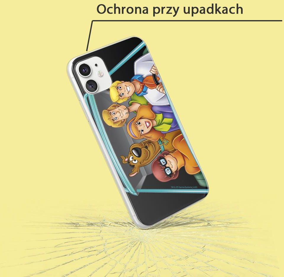 Etui Scooby Doo 016 Scooby Doo Nadruk pełny Czarny Producent: Samsung, Model: F62 / M62 - Etui ...