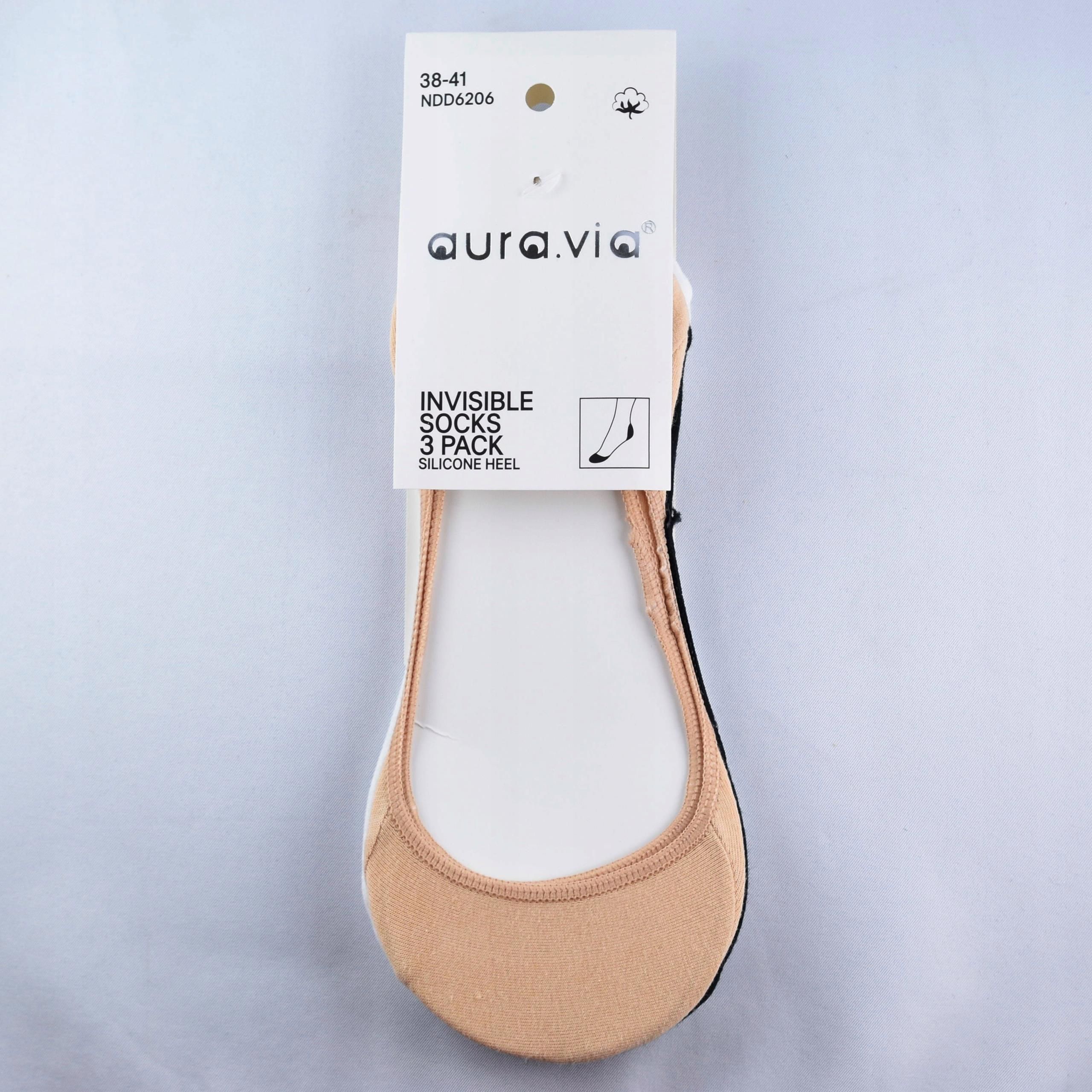 Mocno wycięte stopki, zestaw 3, roz 35-38 Aura.via - Ceny i opinie ...
