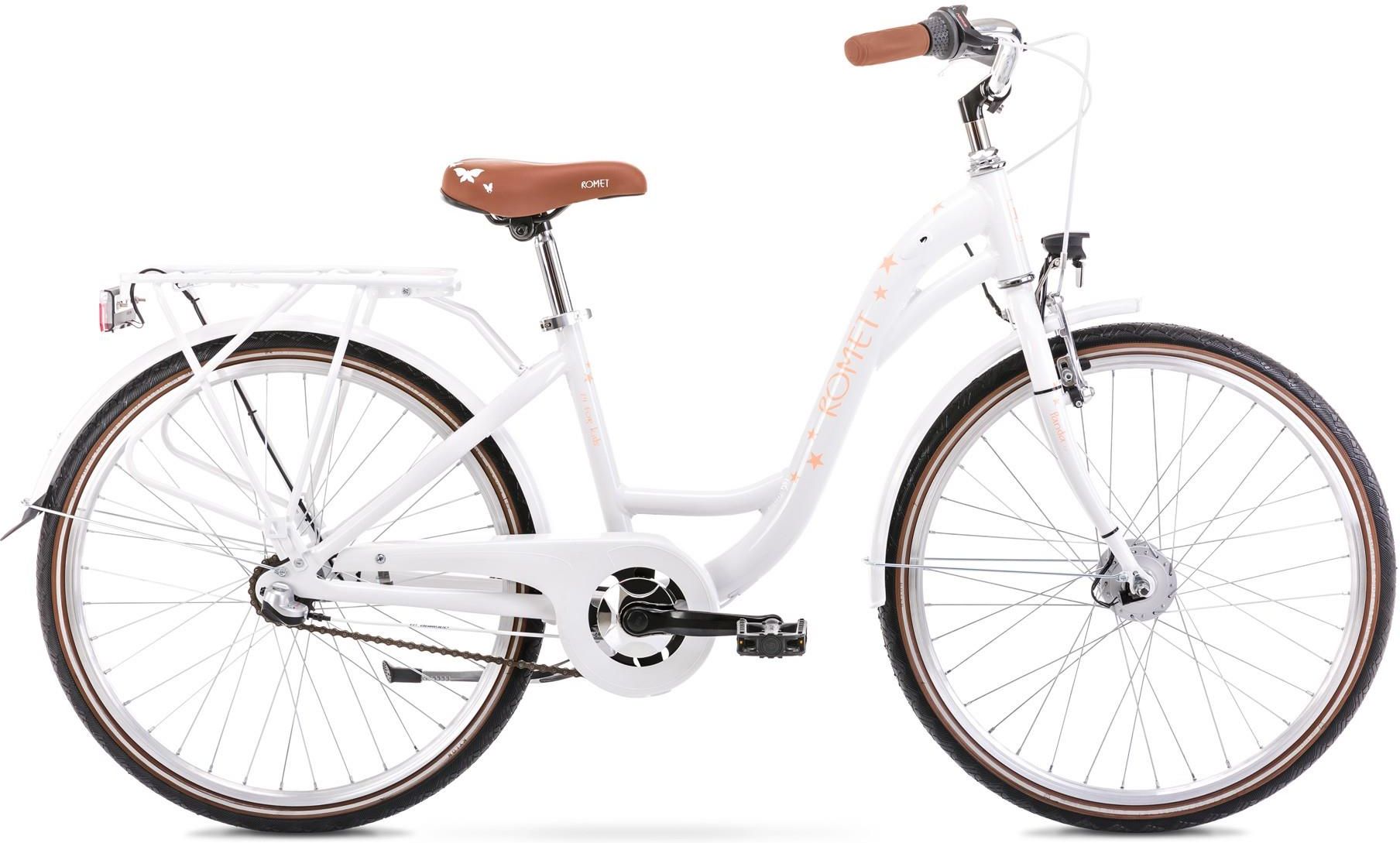 Romet Panda 2 Biało Łososiowa 24 2022 - Rowery Miejskie Damskie - Ceny ...