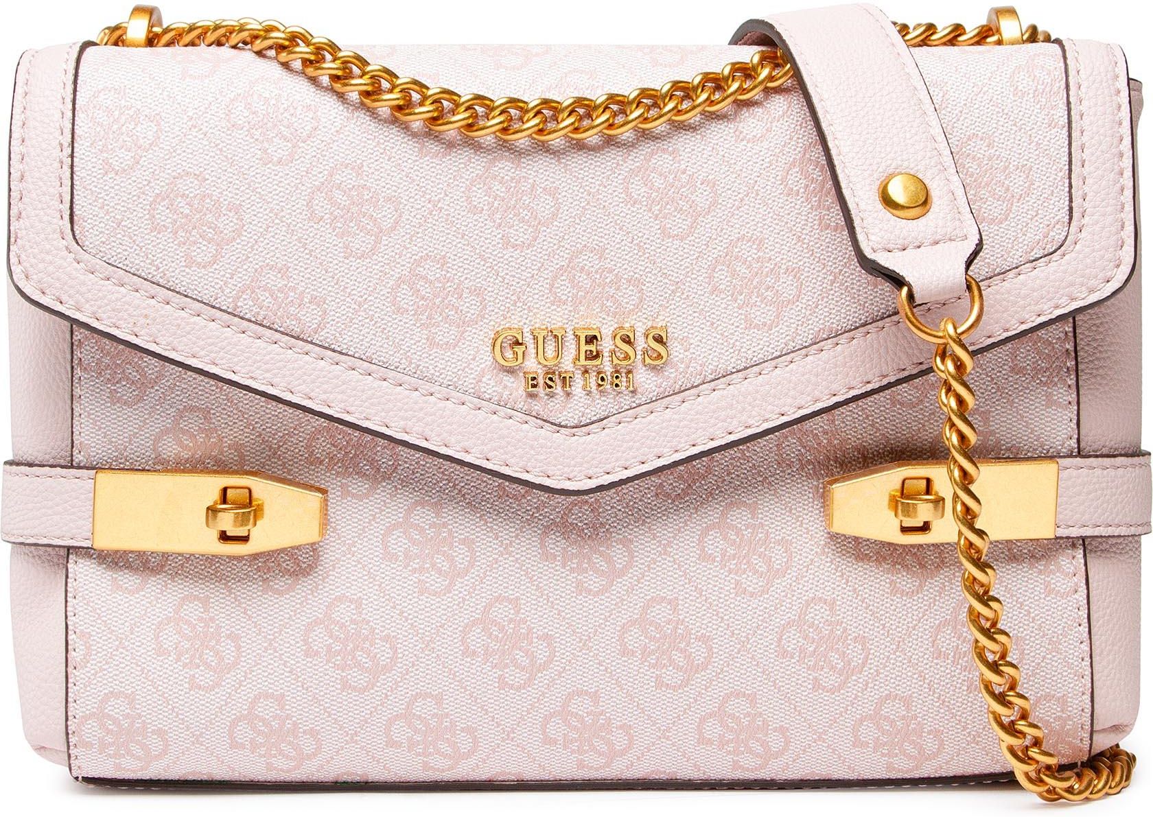 Torebka GUESS - Zadie Logo Cnvrtble Xbody Flap HWSA83 96190 LIGHT ROSE ...