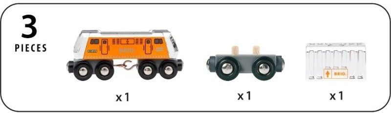 BRIO World POCIĄG DREWNIANY Z WAGONEM TOWAROWYM 36009 EDYCJA SPECJALNA ...