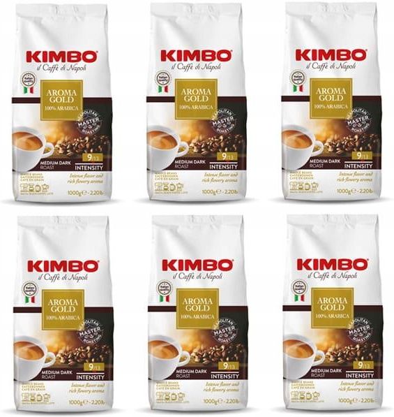 Kawa Kimbo Kawa Ziarnista Aroma Gold 6 x 1kg - Ceny i opinie - Ceneo.pl