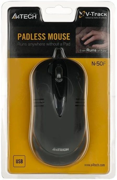 Mysz A4 Tech A4 Tech A4 Tech V-Track N-500F-1 szara błyszcząca USB (N-500F-1 Glossy Grey USB ...