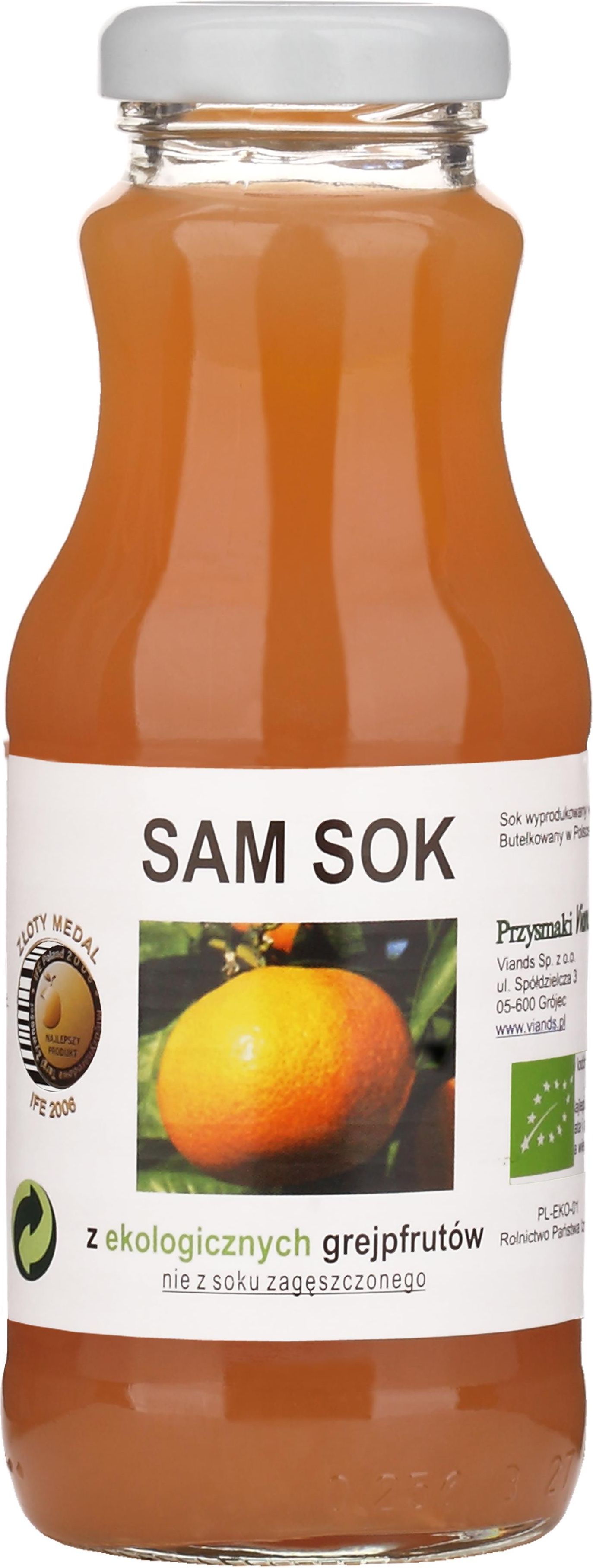 Viands sam sok grejfrutowy bio 250 ml - Ceny i opinie - Ceneo.pl