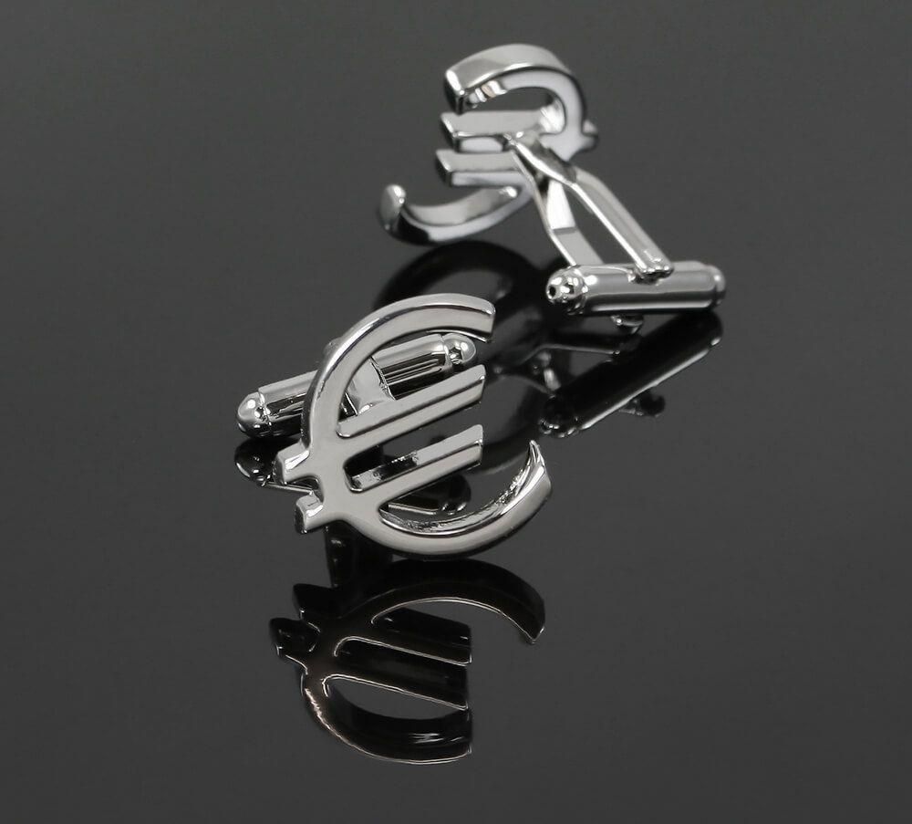 Spinki do Mankietów, EURO, Kasa, Pieniądze, Tematyczne, Męskie -ALTIES ...