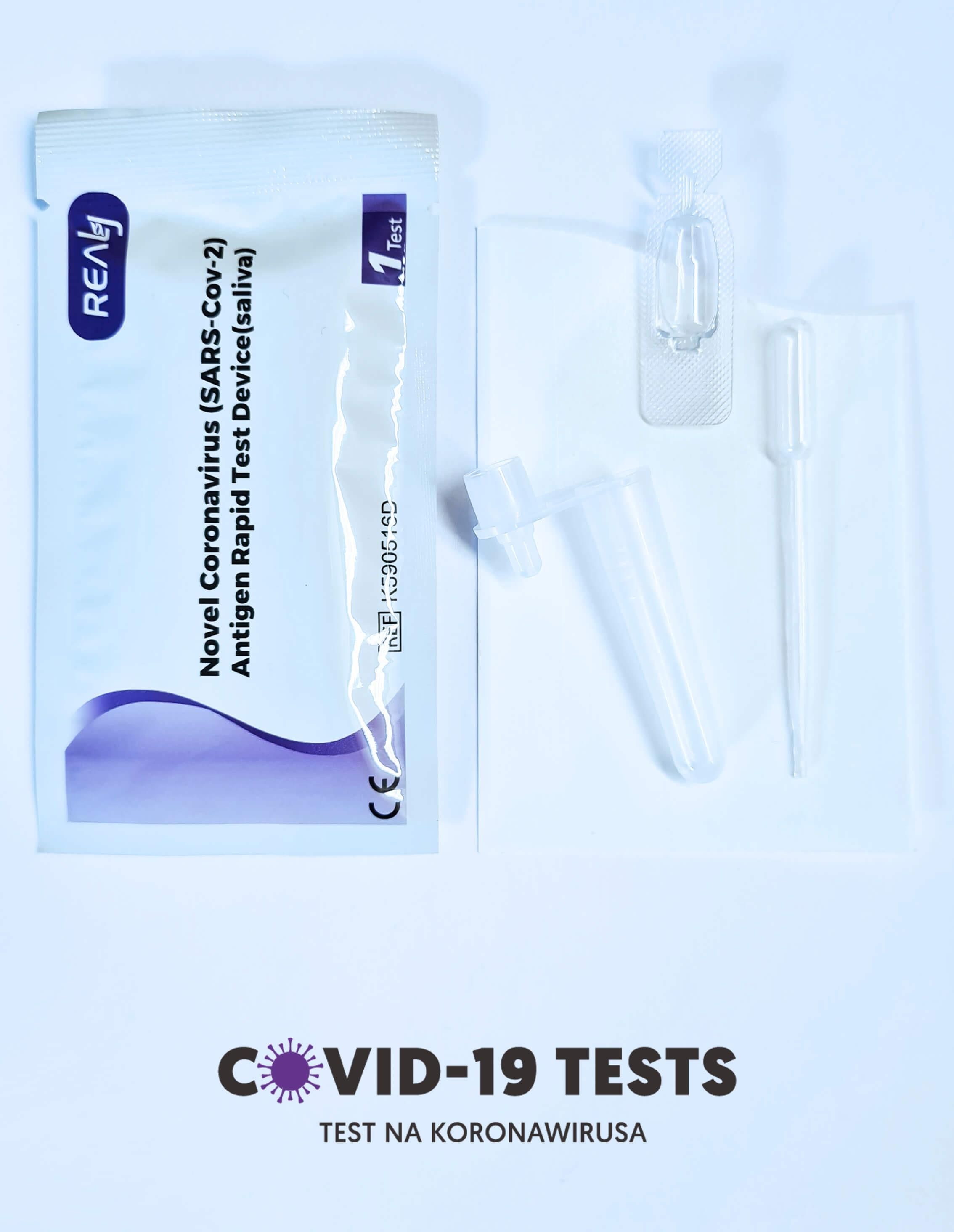 Antygenowy test ze śliny (Skuteczność 99,58%) 1 Sztuka - Opinie i ceny ...