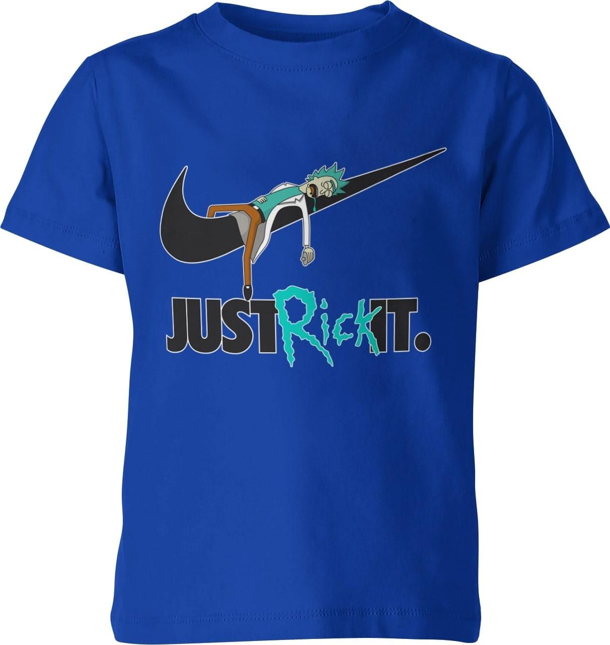 Jhk Rick I Morty Just Rick It Dziecięca Koszulka 140 Niebieski - Ceny i ...