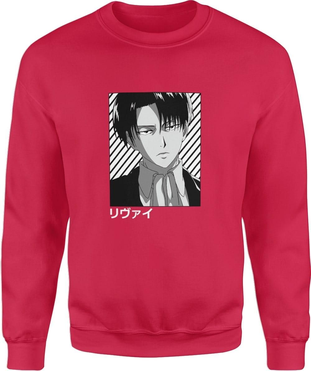 Jhk Levi Ackermann Attack On Titan Atak Tytanów Męska Bluza M Czerwony - Ceny i opinie - Ceneo.pl