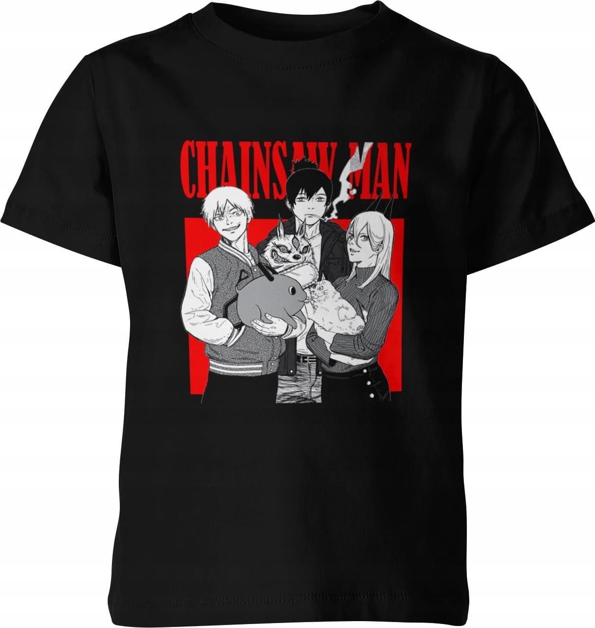 Jhk Chainsaw Man Dziecięca Koszulka 128 Niebieski - Ceny i opinie - Ceneo.pl