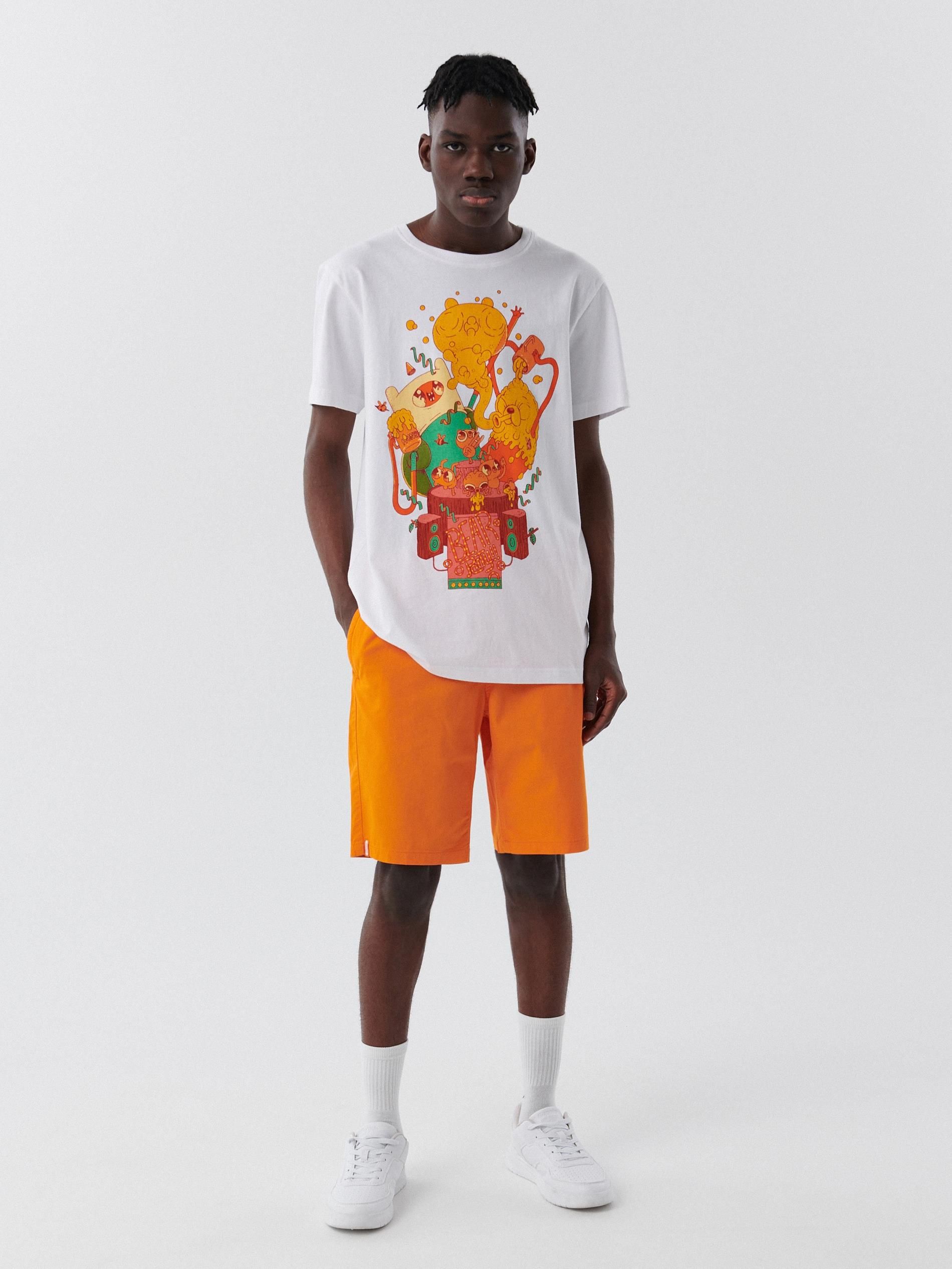 Cropp - Biała koszulka z nadrukiem Adventure Time - Biały - Ceny i ...