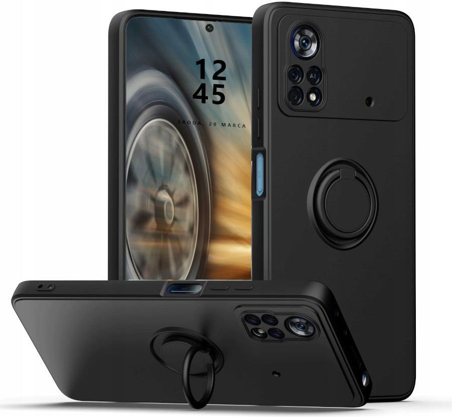 Etui Ring Silicone Do Poco M4 Pro 4G + Szkło - Etui na telefon, ceny i ...