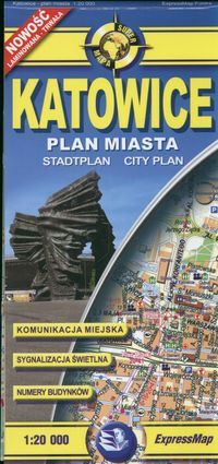 Katowice Plan Miasta Laminowany - Ceny i opinie - Ceneo.pl