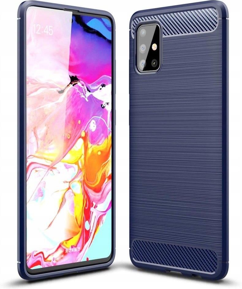 Plecki Carbon Samsung Galaxy A51 etui niebieskie - Etui na telefon, ceny i opinie - Ceneo.pl