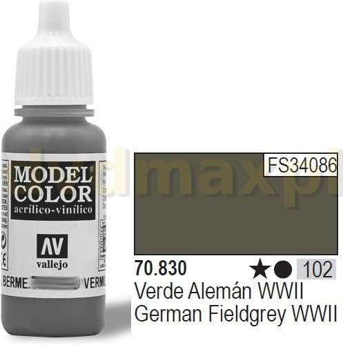 Vallejo Farba akrylowa - German Field Grey WWII nr 70830 (102) / 17ml ...
