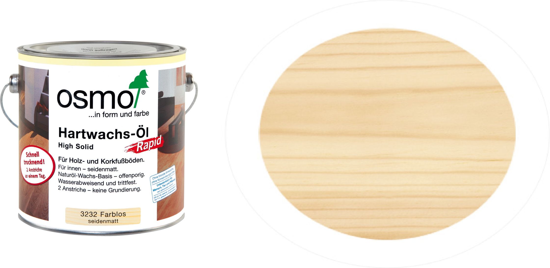 Osmo 3262 wosk twardy olejny Rapid (mat / 0,75 l) - Opinie i ceny na Ceneo.pl