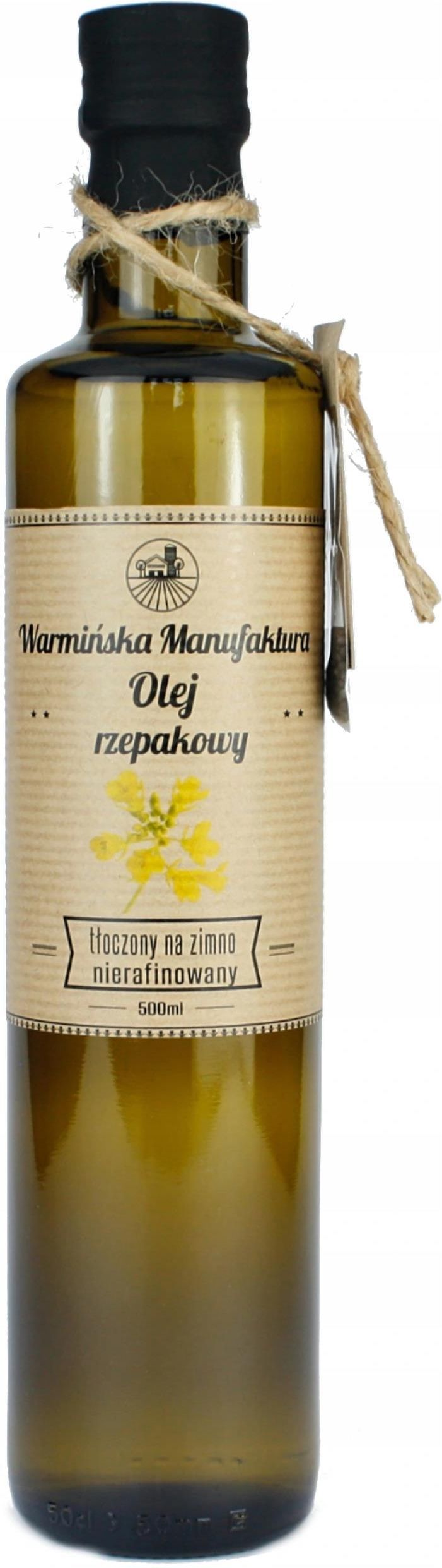 Warmińska Manufaktura Olej Rzepakowy 500ml - Ceny i opinie - Ceneo.pl
