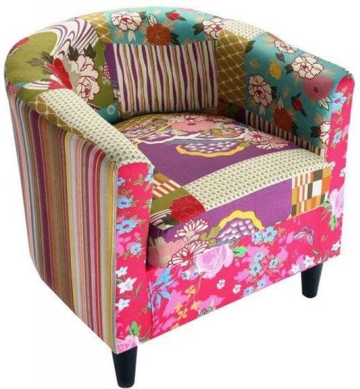 Bigbuy Home Fotel Patchwork Bawełna (62X56 64 Cm) 65736 - Opinie i ...