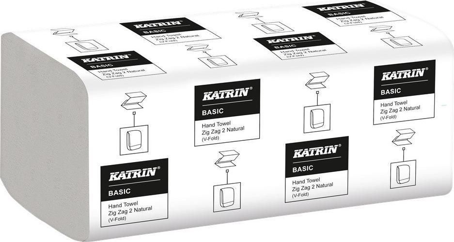 Katrin Ręczniki Składane Basic Zig Zag 2 Natural 20X200 Handy Pack ...