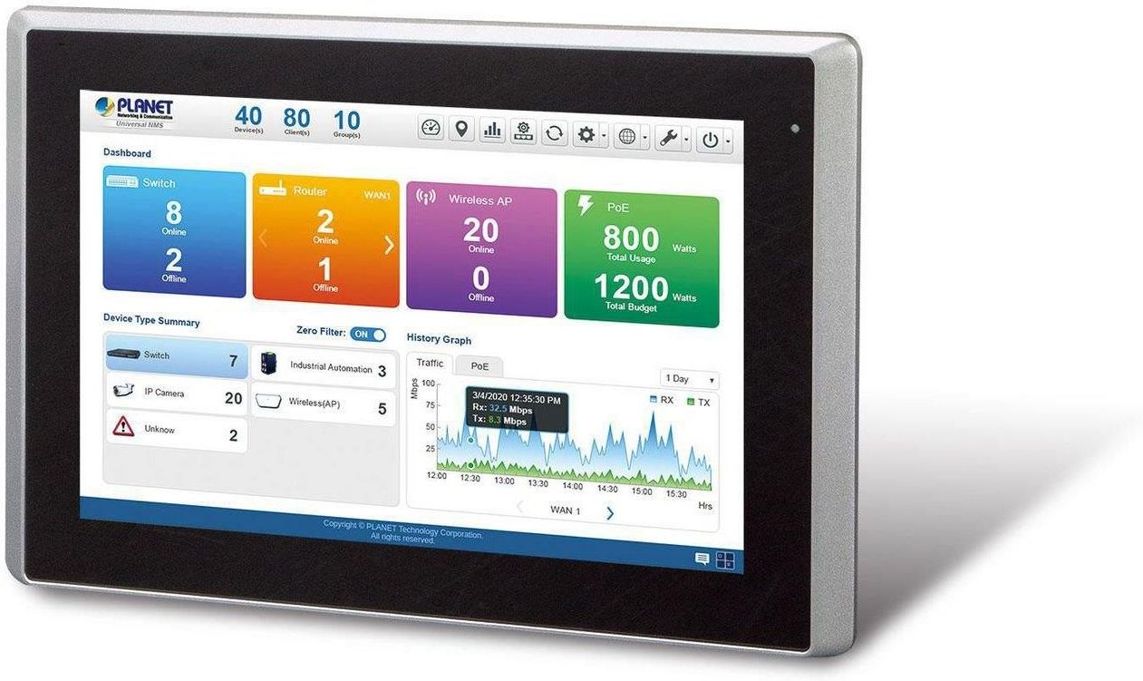 Planet Nms-1000V-10 Enterprise-Class Universal Net (NMS1000V10 ...