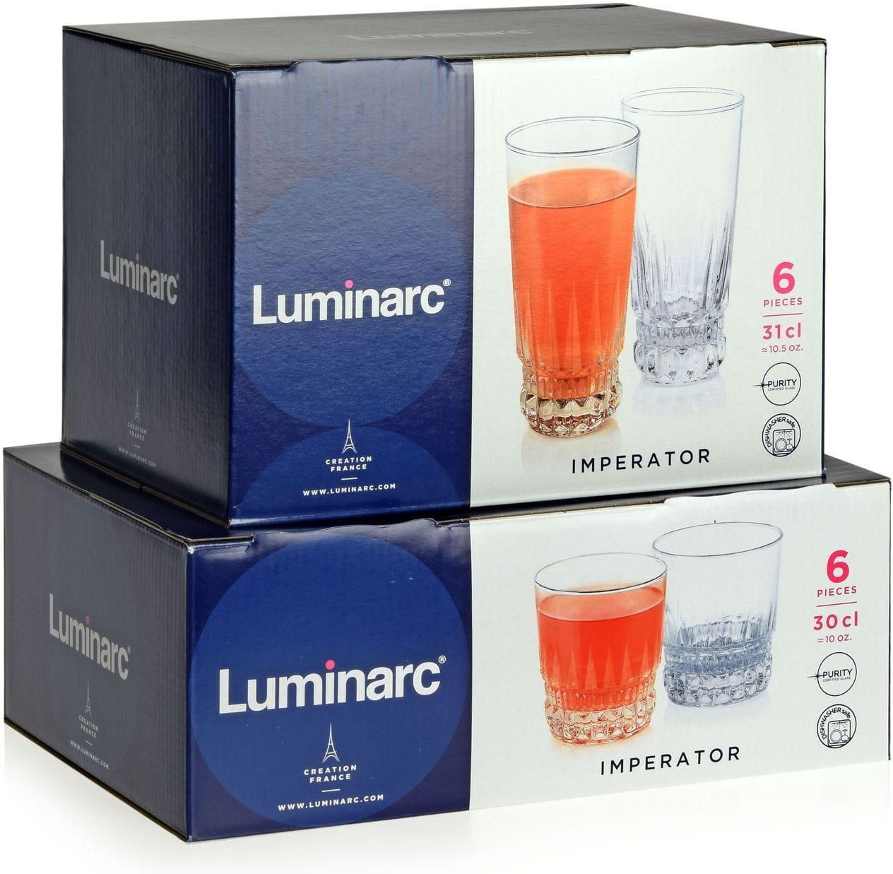 Luminarc Imperator Szklanki Niskie + Wysokie 300+330ml 12szt. - Opinie ...