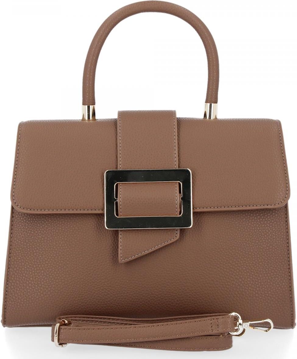 Torebka Damska Elegancki Kuferek firmy Herisson Ciemno Beżowa (kolory) - Ceny i opinie - Ceneo.pl