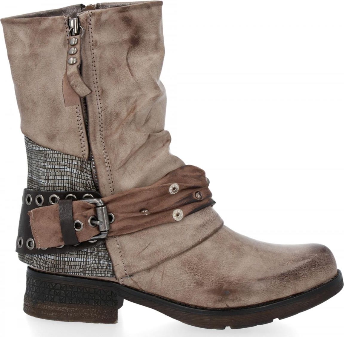 Khaki botki damskie z klamrą Silvia (kolory) - Ceny i opinie - Ceneo.pl