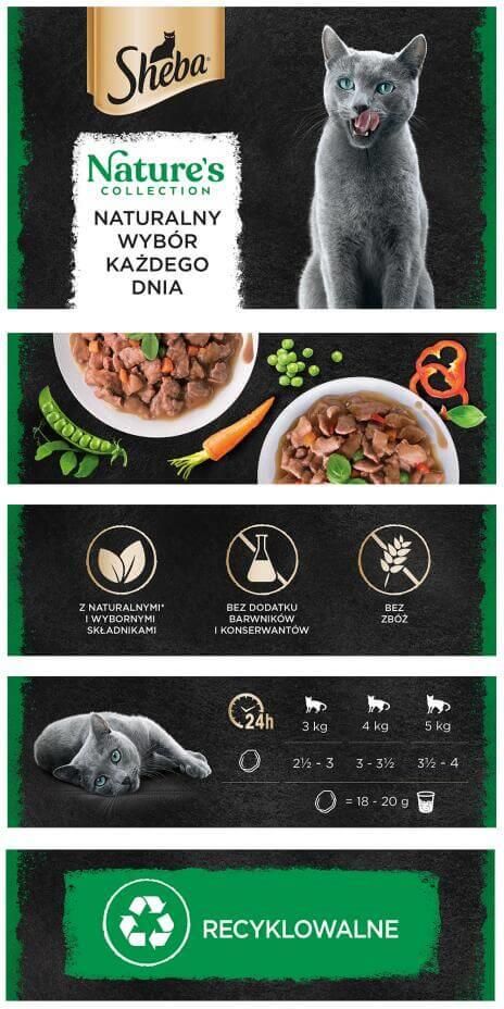 Karma Sheba Tacka Nature'S Collection Mix Smaków Mokra Karma Dla ...