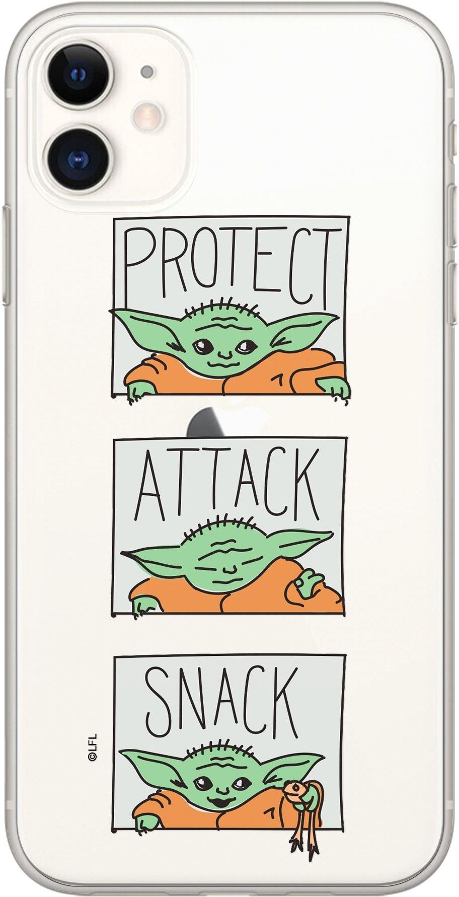 Etui Baby Yoda 009 Star Wars Nadruk częściowy Przeźroczysty Producent ...