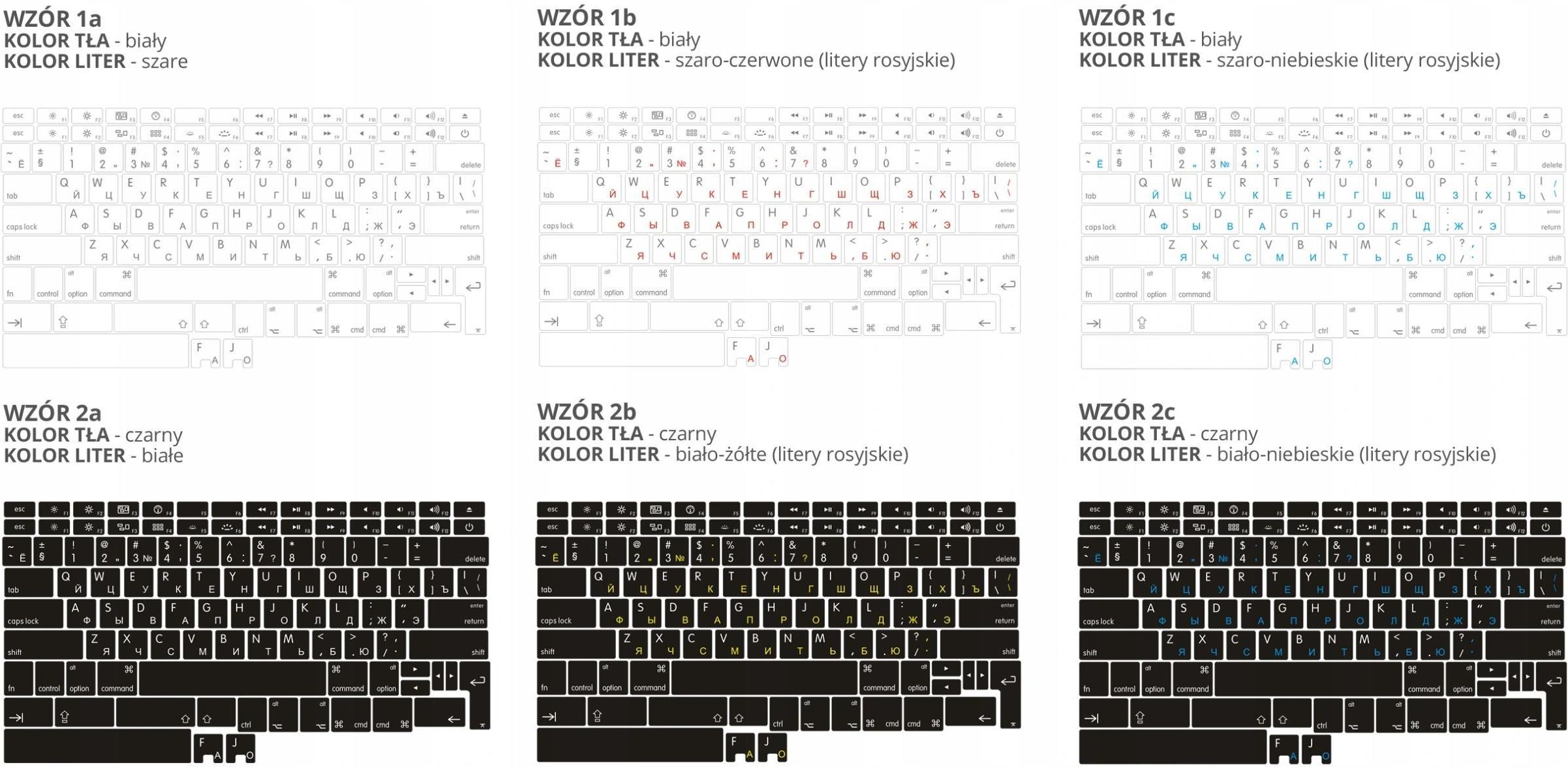 Podzespoły do laptopa INNY NAKLEJKI NA KLAWIATURĘ APPLE, MACBOOK ...