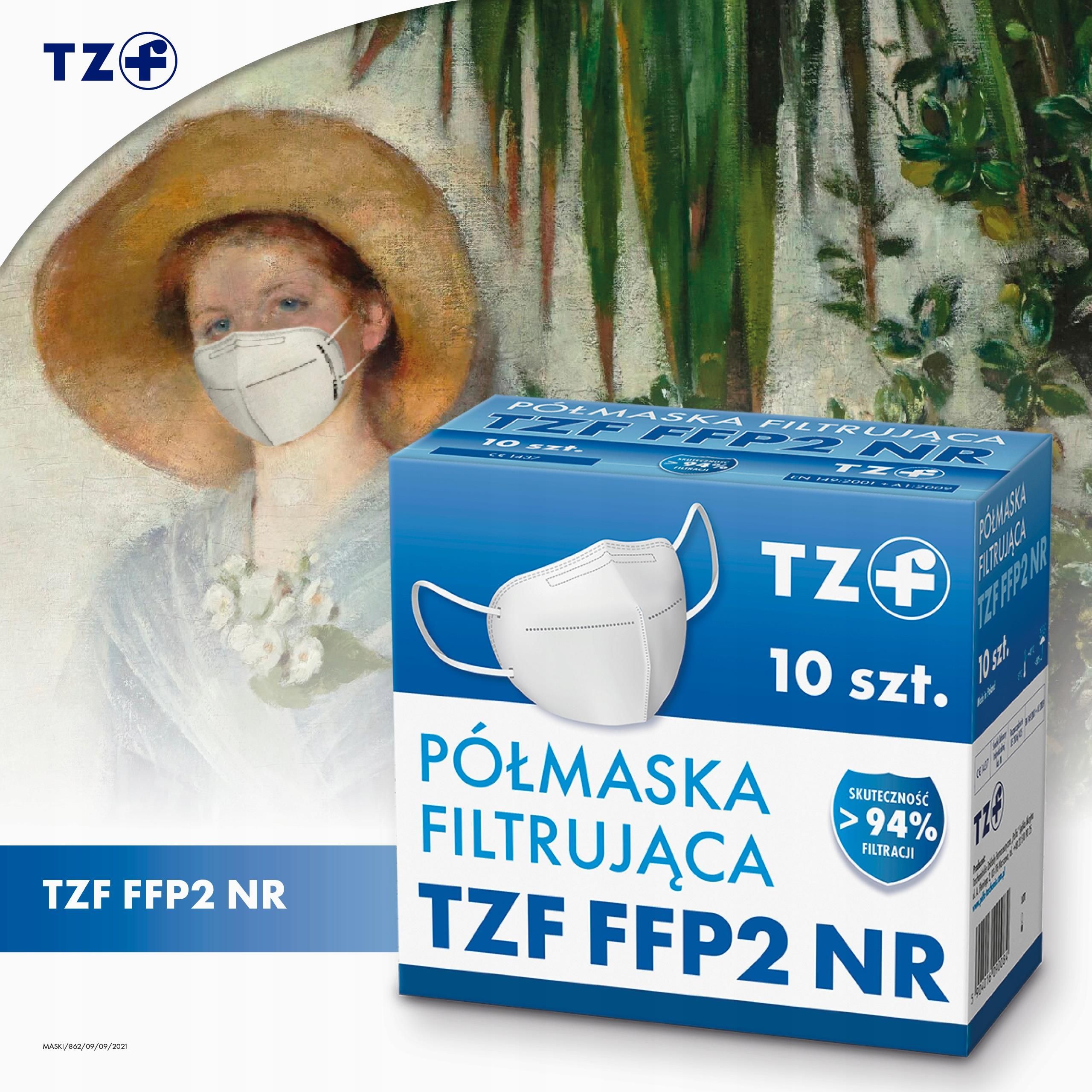 Polfa Tarchomin Maseczki Ffp2 Tzf Certyfikowana Kartonik 10szt. - Ceny ...