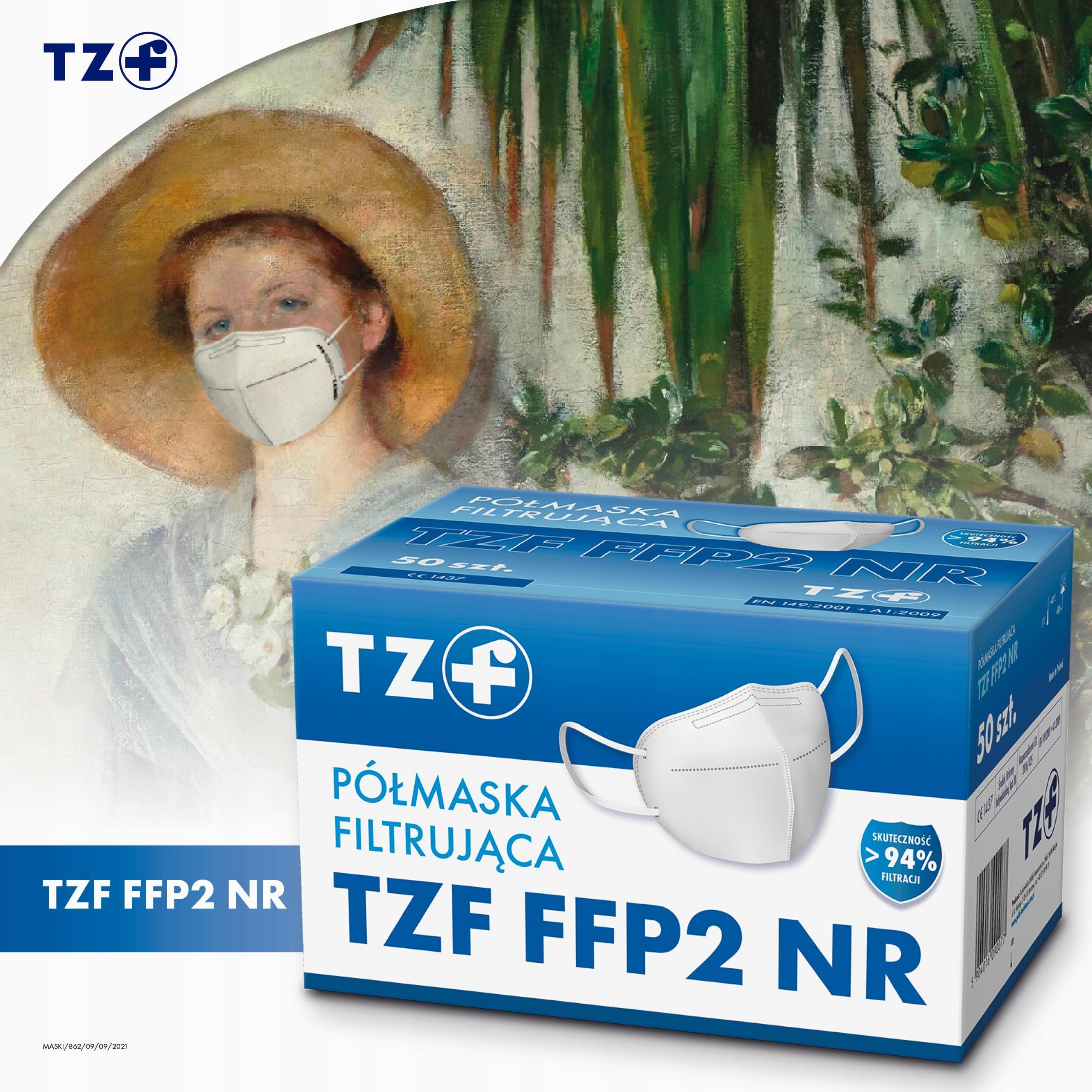 Polfa Tarchomin TZF Certyfikowane maski medyczne FFP2 50 szt. - Ceny i ...