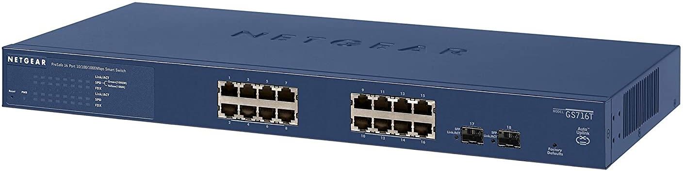 Switch Zarządzalny Netgear GS716T-300EUS 2xSFP - Opinie i ceny na Ceneo.pl