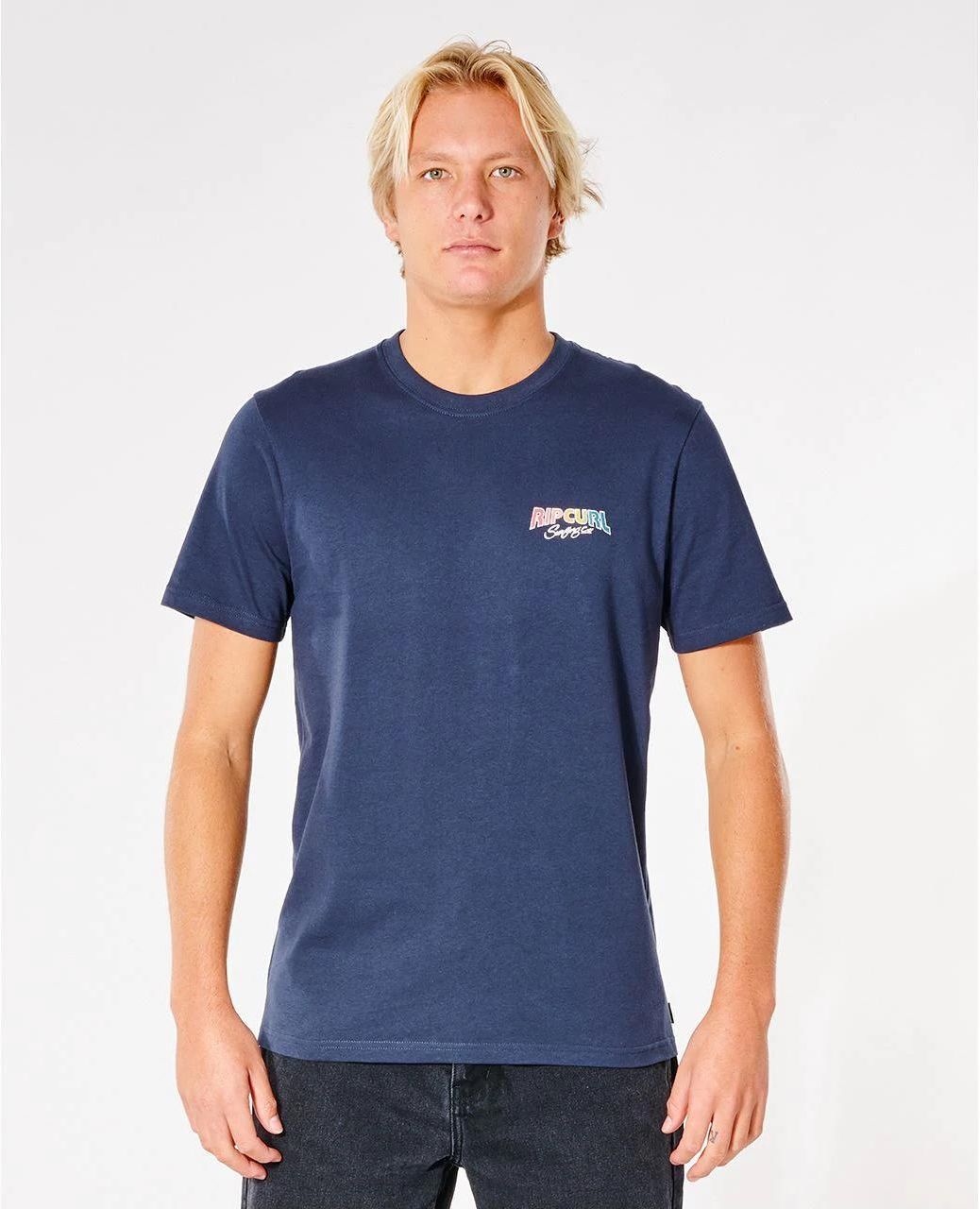 T-Shirt RIP CURL Surf Revival Inverted Tee - granatowy - Ceny i opinie ...