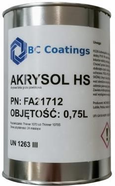 Farba Akchem Farba Akrylowa Akrysol Hs Półpołysk Biały 9010 Ral 0,75L ...