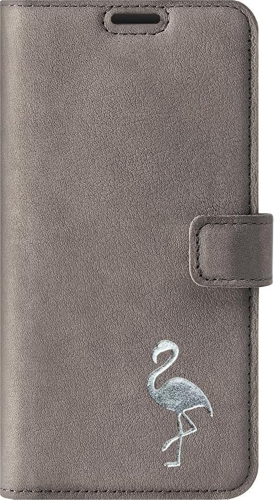 Surazo Wallet case Nubuk Szary Srebrny Flaming Nokia 7.1 - Etui na ...