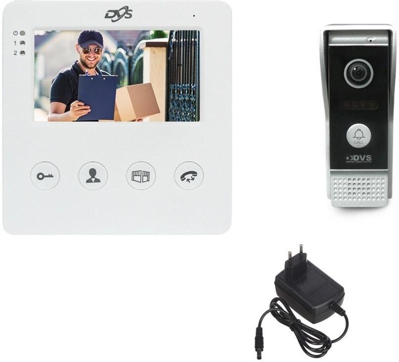 Videofon Dvs Digital Video System Zestaw Wideodomofonu 4,3 Furtka I ...