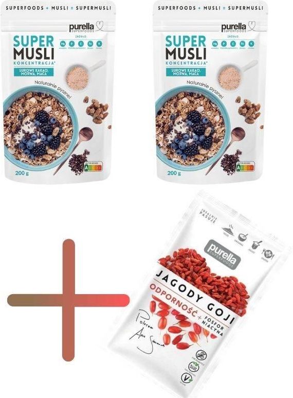 Zestaw Purella Musli Koncentracja 2 szt + Jagody Goi Gratis - Ceny i ...
