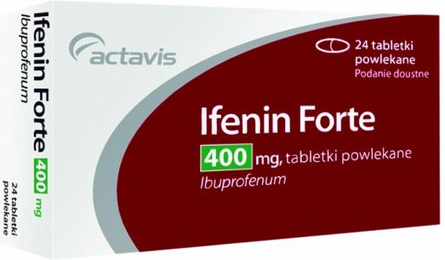 Leki przeciwbólowe Ifenin Forte 400mg 24 tabletki powlekane - Opinie i ...