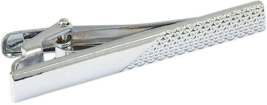 Alties Spinka do Krawata, Końcówka Wzorzysta, Klasyczna, 5cm, Srebrna ...