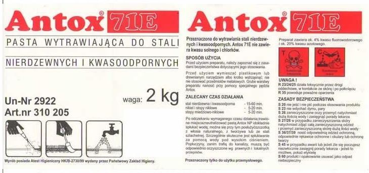 Antox 71E pasta trawiąca 2kg - Opinie i ceny na Ceneo.pl