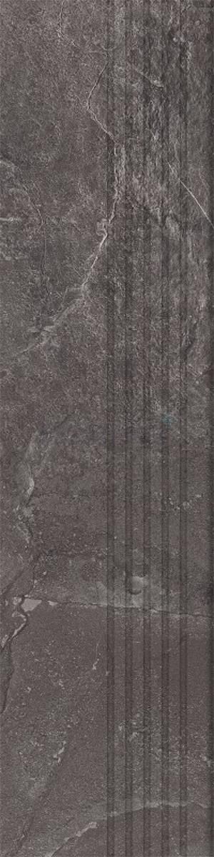 Płytki Tubądzin Grand Cave Graphite Stopnica Rekt. 29,6x119,8 - Opinie ...